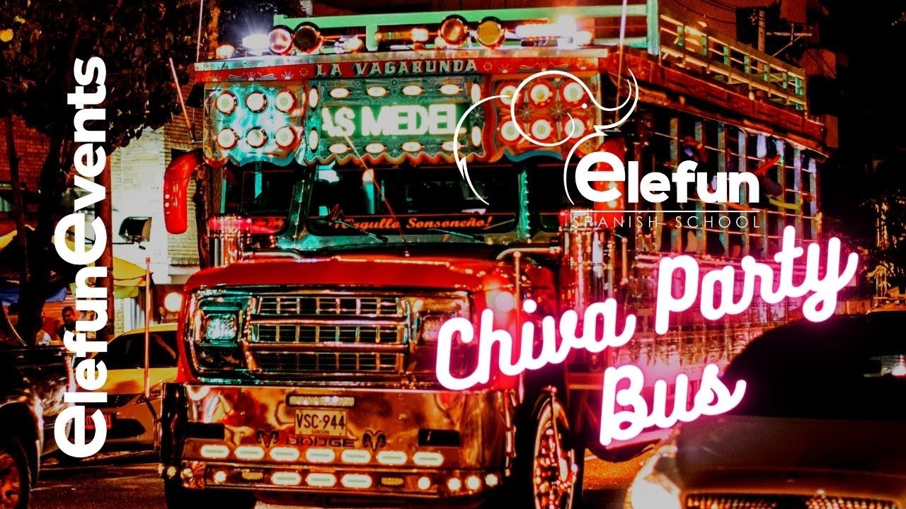 Elefun Spanish School Christmas Chiva Bus Party 2022 - YouTube