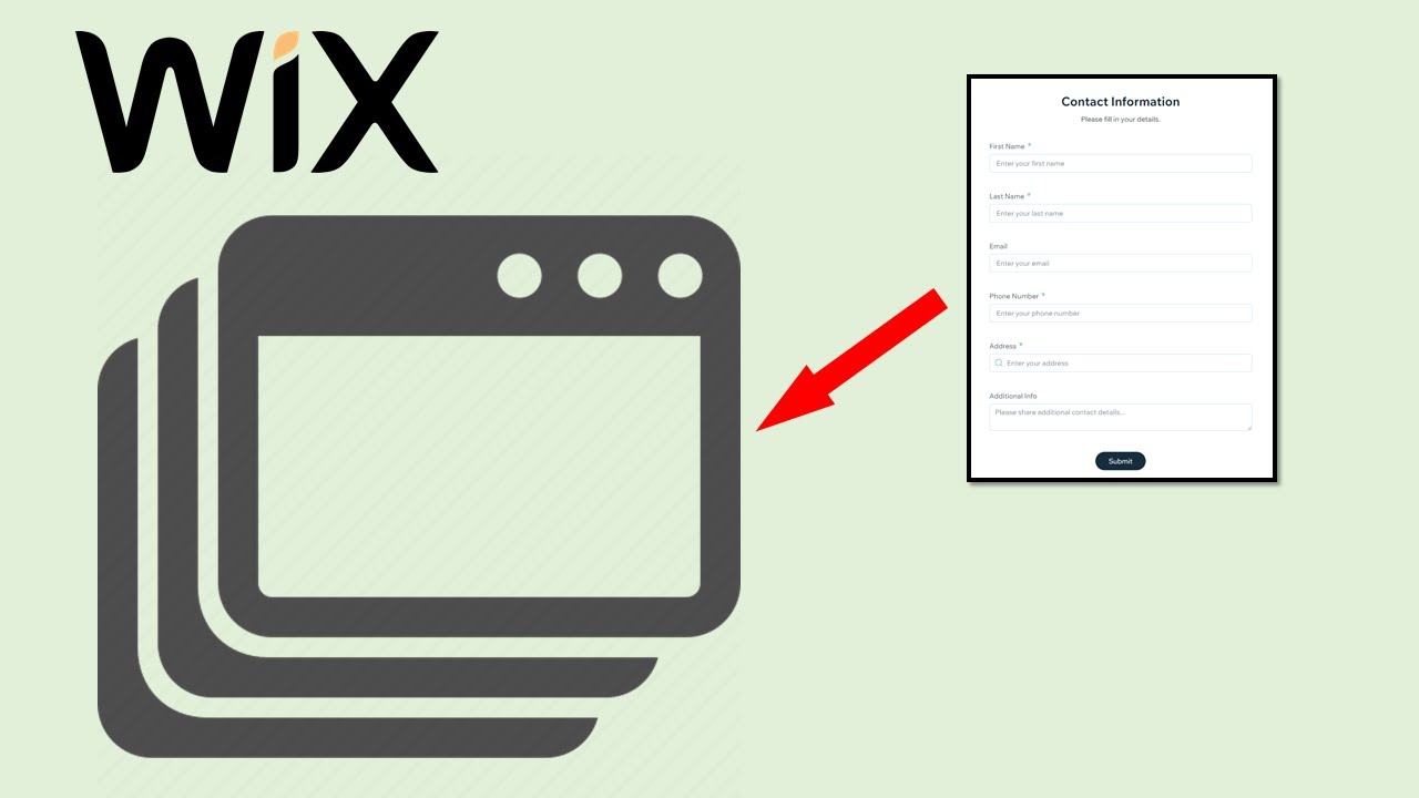 Wix How to use same one form on multiple pages - YouTube