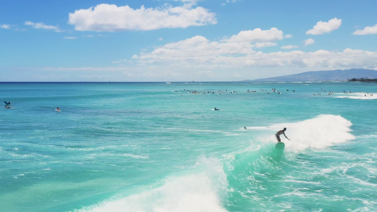 Surfing On Sea Waves | Beautifull Blue Waves | #Shorts - YouTube