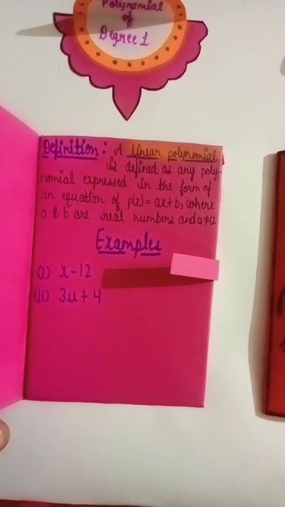 Maths Working model on polynomials # Types of polynomials#shortvideo # ...