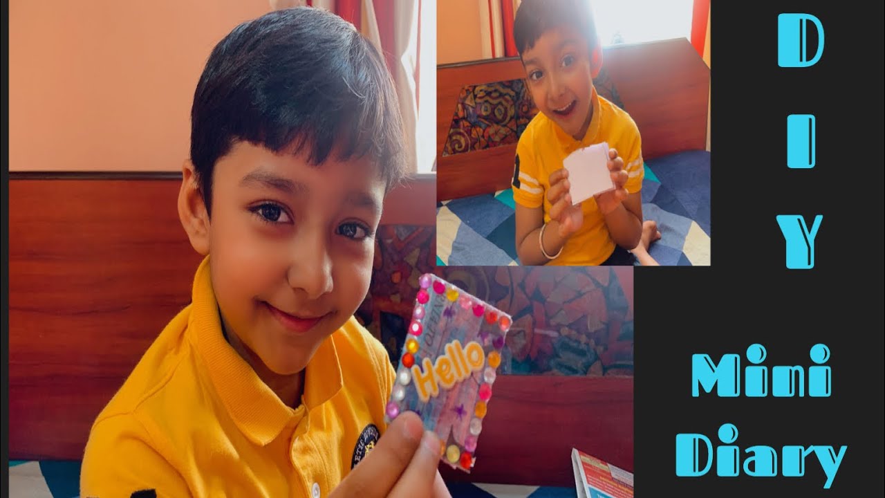 DIY Mini Diary || How to make diary for kids || Craft wit Newspaper ...