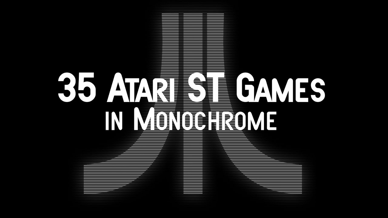 35 Monochrome Games for the Atari ST - YouTube