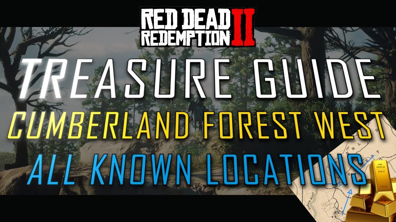 Red Dead 2 Online - Cumberland Forest West - All Treasure Map Locations ...
