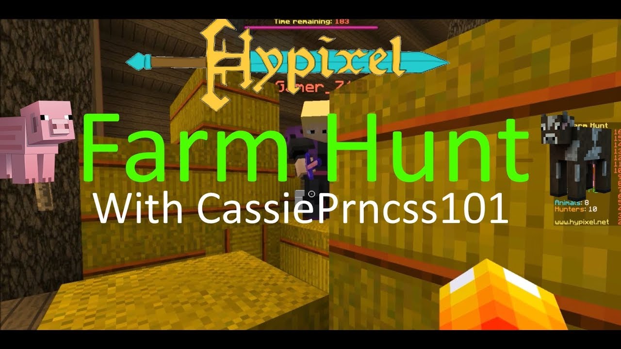 Hypixel Farm Hunt with CassiePrncss101 | Hit The Hunter at the Wrong ...