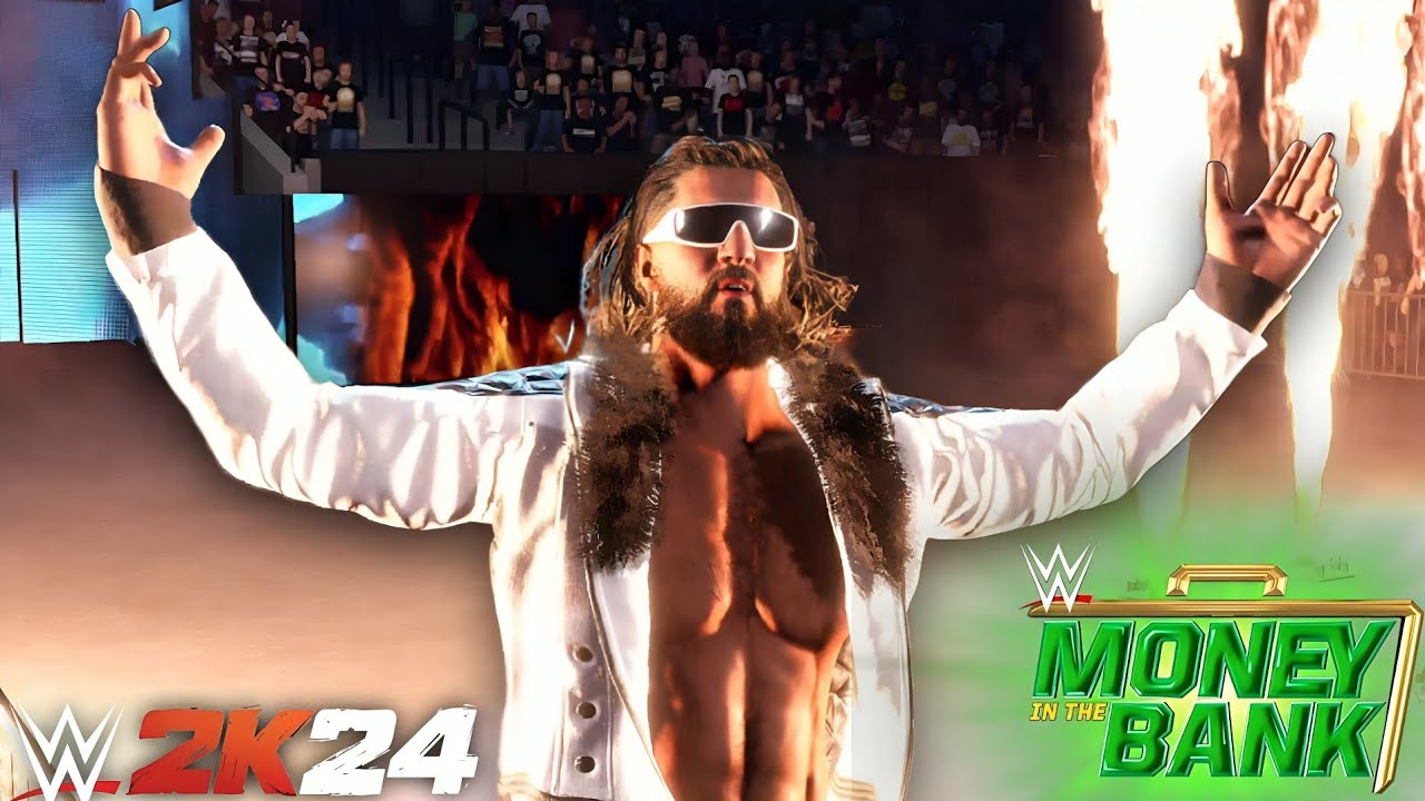 WWE 2K24 Seth Rollins w/ MITB 2024 Updated Attire | New WWE 2K24 ...