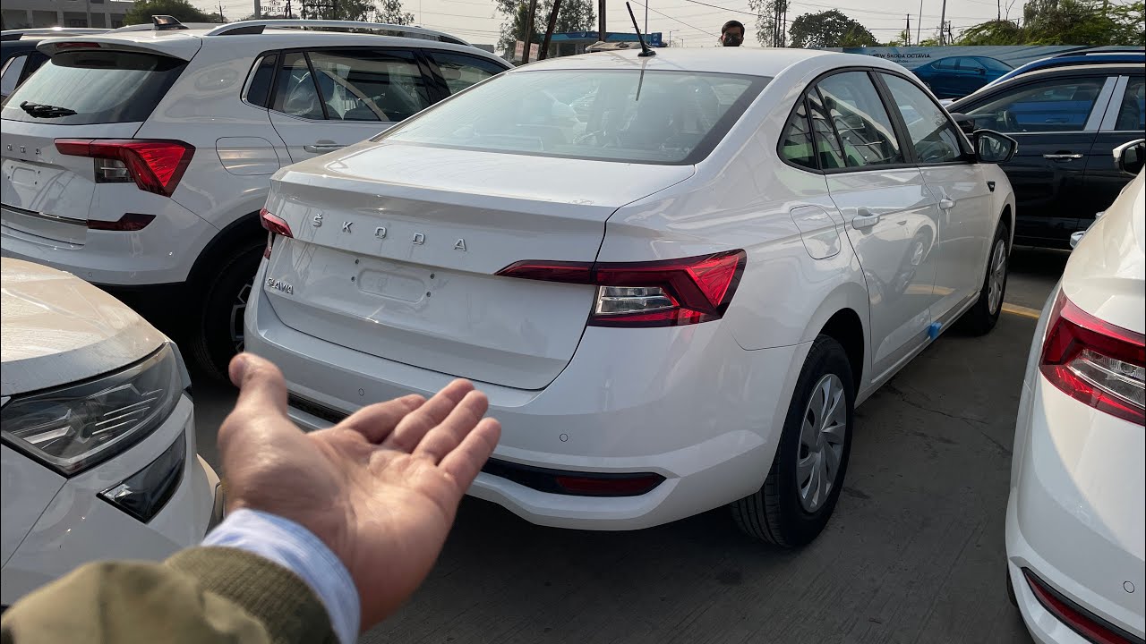 skoda Slavia base model WALKAROUND - YouTube