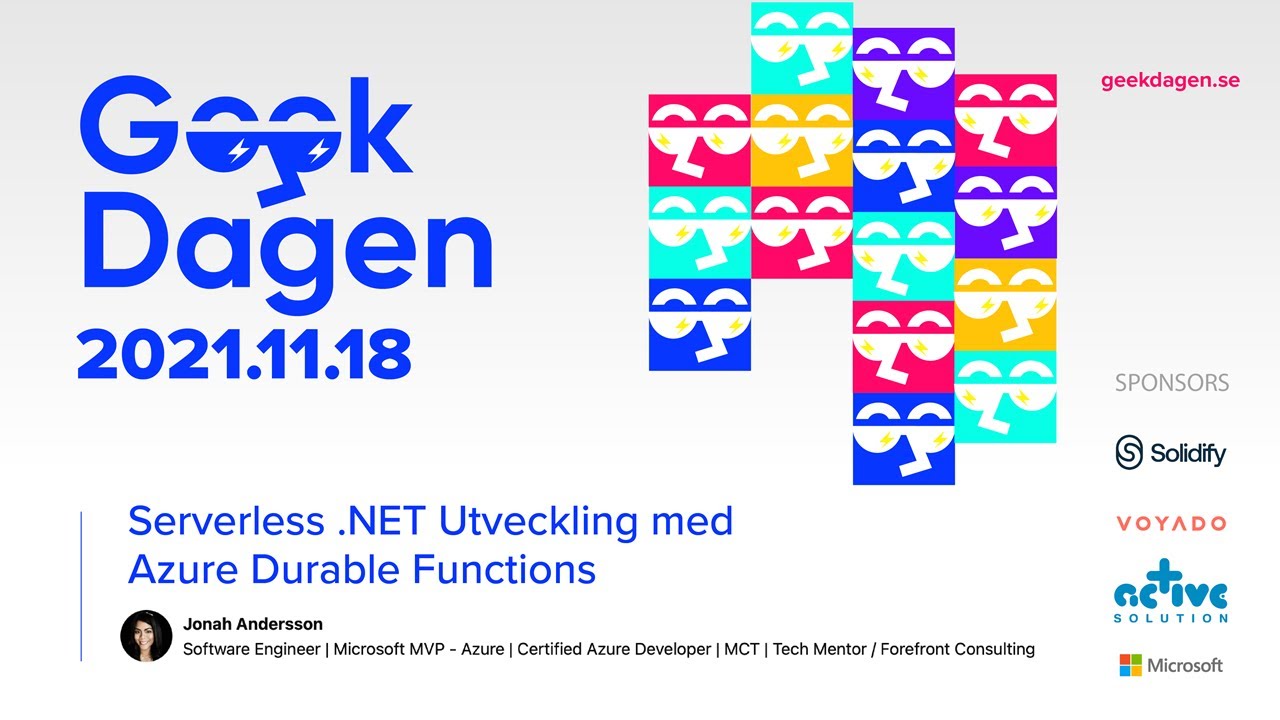 Serverless .NET Utveckling med Azure Durable Functions - Jonah ...