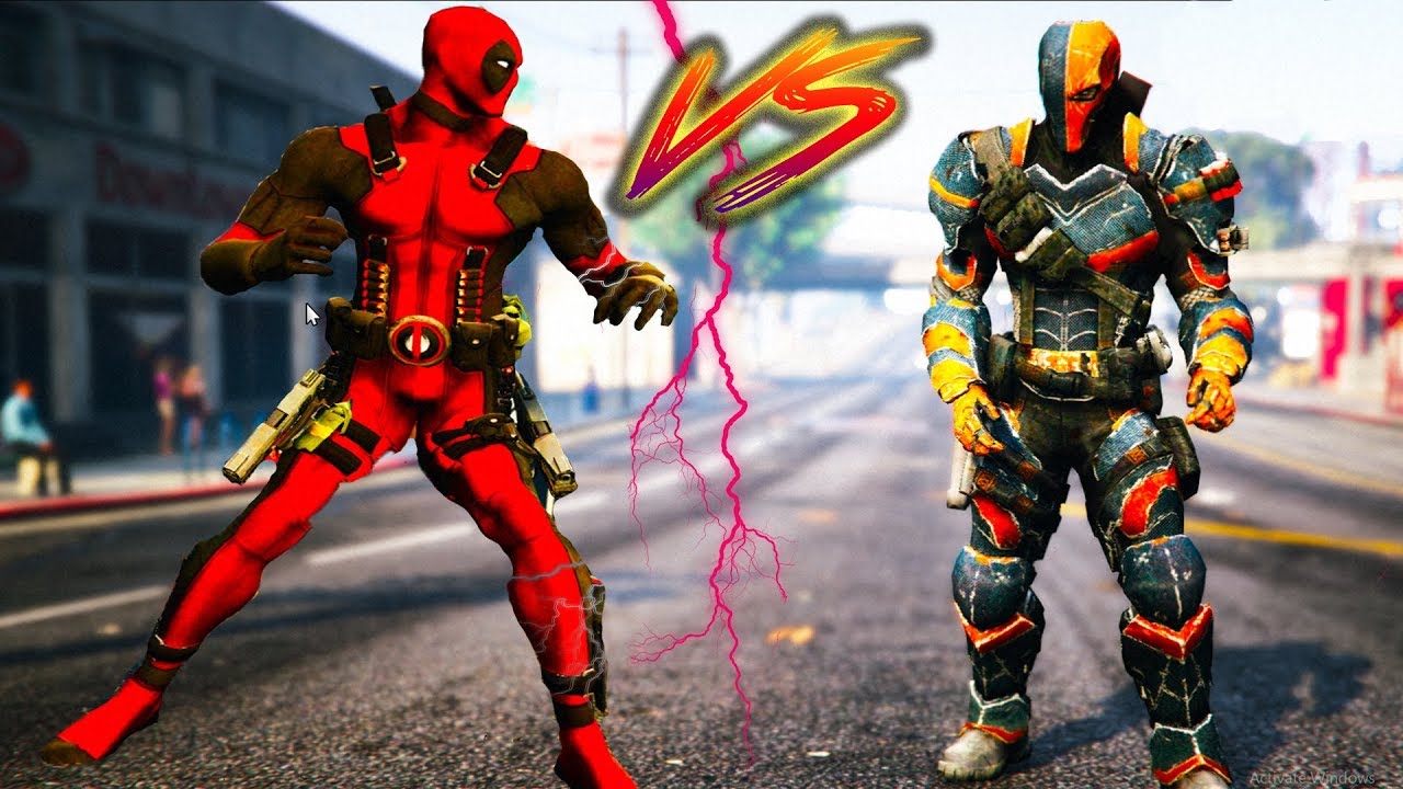DEADPOOL VS DEATHSTROKE - Marvel vs DC ( Death battle) - YouTube