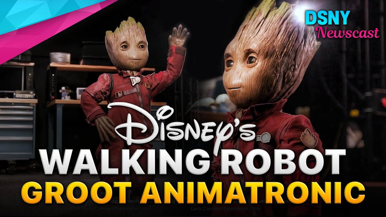 FIRST LOOK at Disney's WALKING ROBOT "BABY GROOT" Animatronic - Disney ...