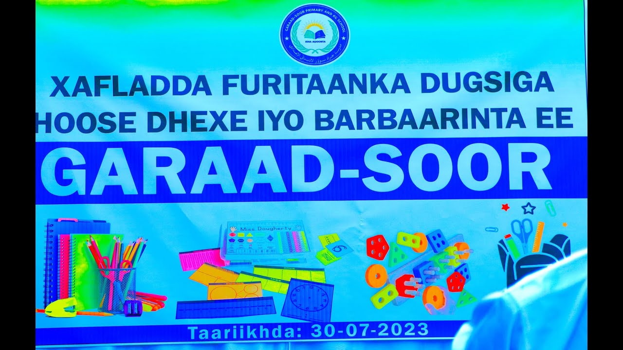 ex xildhibaan nimco axmad cabdi ayaa bogaadisay dugsiga cusub ee garaad ...