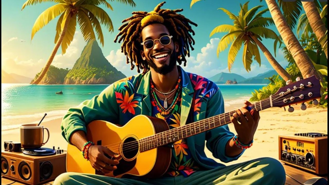 Tropical Reggae Vibes 🌴| Chill Tunes for Relaxation Reggae Love Songs ...