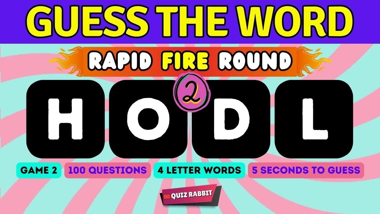 Scrambled Word Games | Guess the Word Game (4 Letter Words) | Part 2 ...