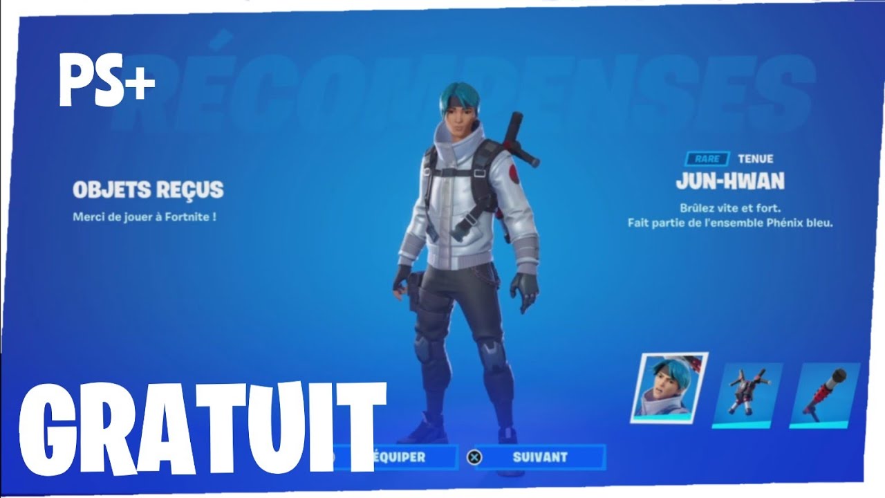 GRATUIT - NOUVEAU PACK PS + "PACK PHENIX BLEU" SUR FORTNITE (Pack de ...