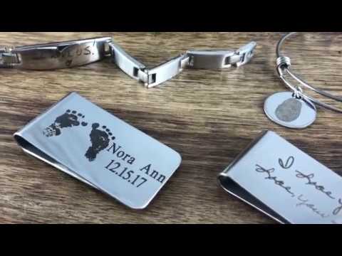 How We Make Our Engraved Jewelry!! - YouTube