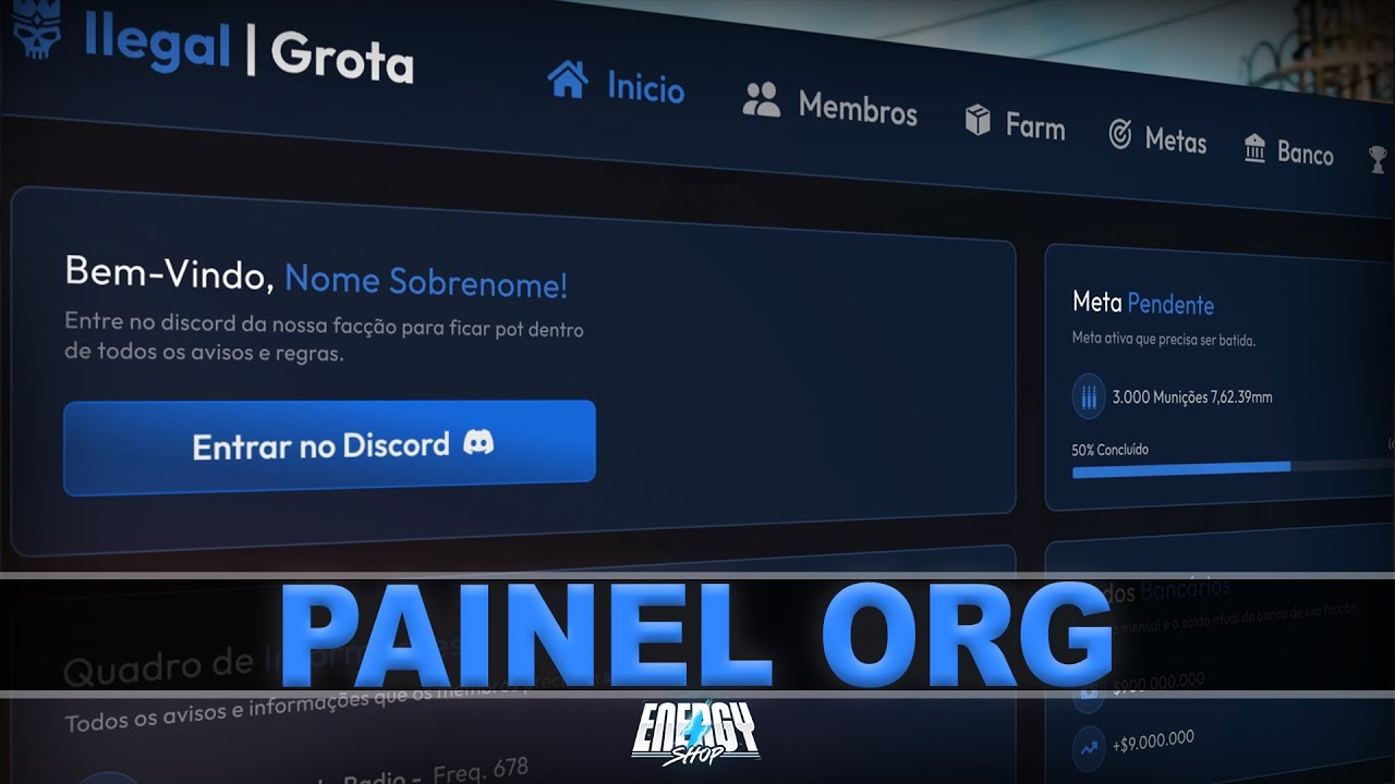 [SCRIPT] - PAINEL ORG - FiveM [DISPONÍVEL AGORA] - YouTube