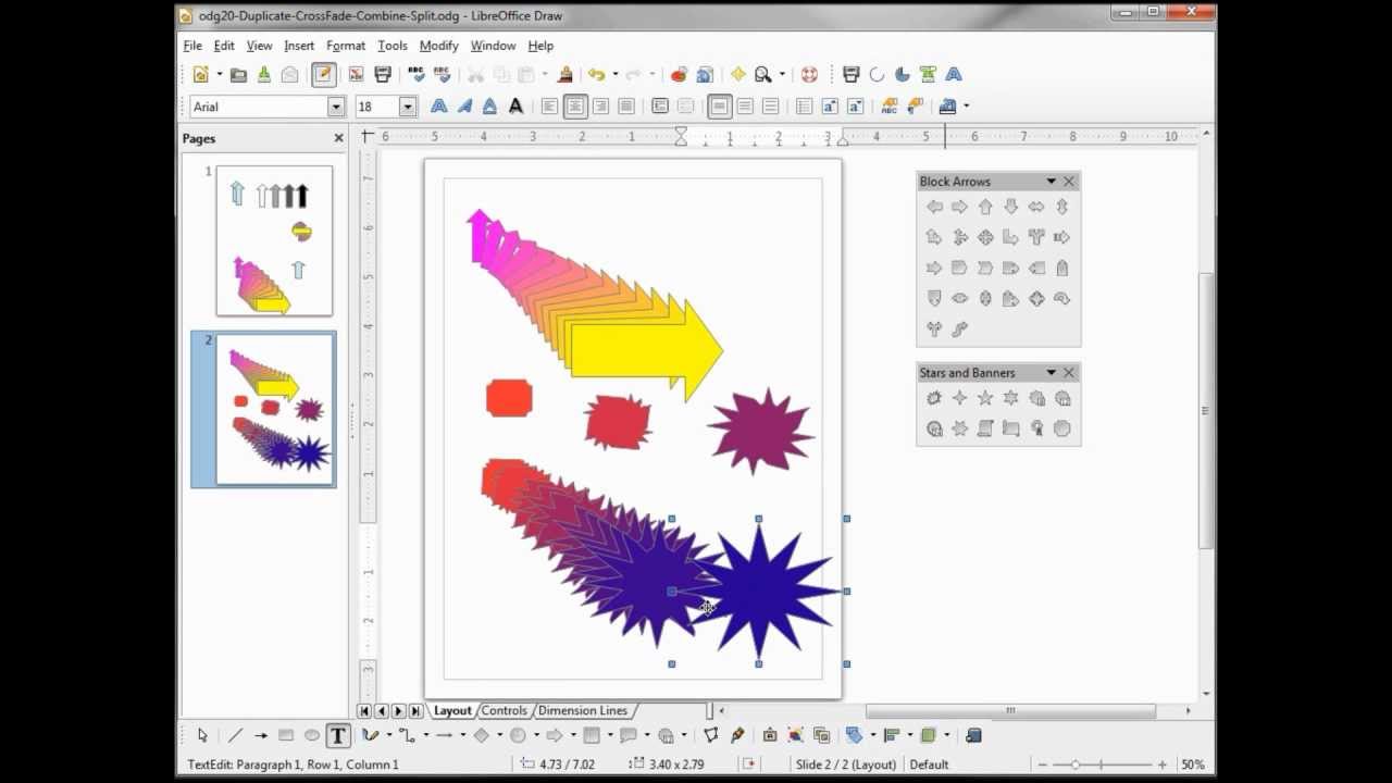 LibreOffice Draw 20 Shapes Part 9 Duplicate Crossfade Combine And Split YouTube LibreOffice Draw 20 Shapes Part 9 Duplicate Crossfade Combine And Split YouTube