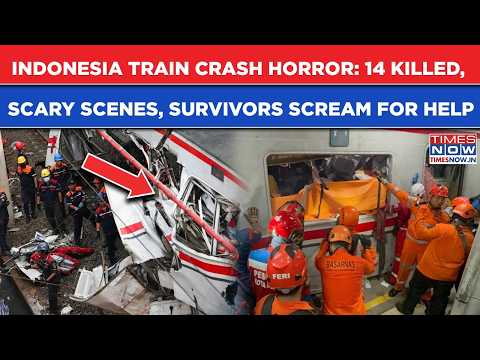Indonesia Train Crash Horror Visuals: 14 Killed, Scary Jakarta Scenes, Survivors Scream For Help