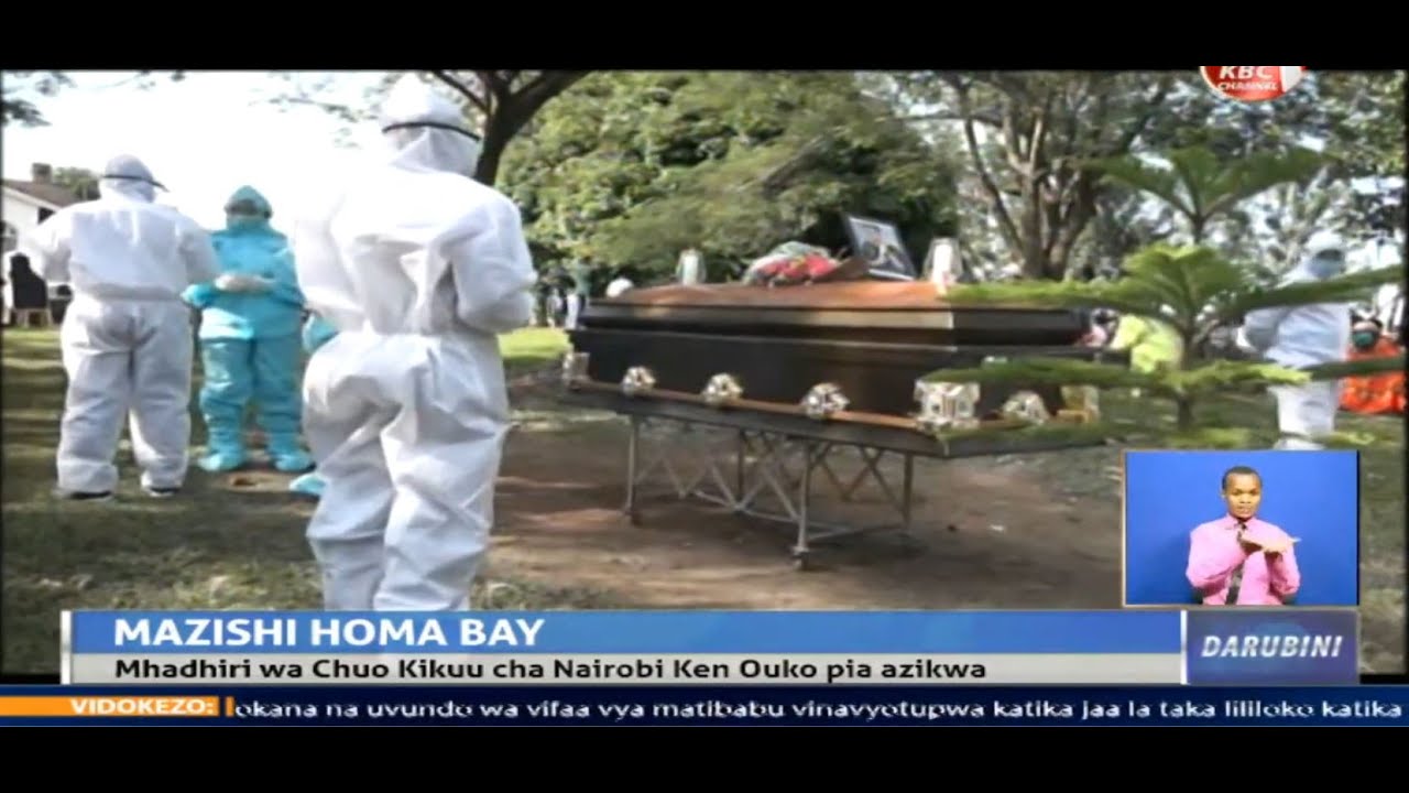 Late UoN lecturer Dr. Ken Ouko, nurse Marian Awuor laid to rest - YouTube