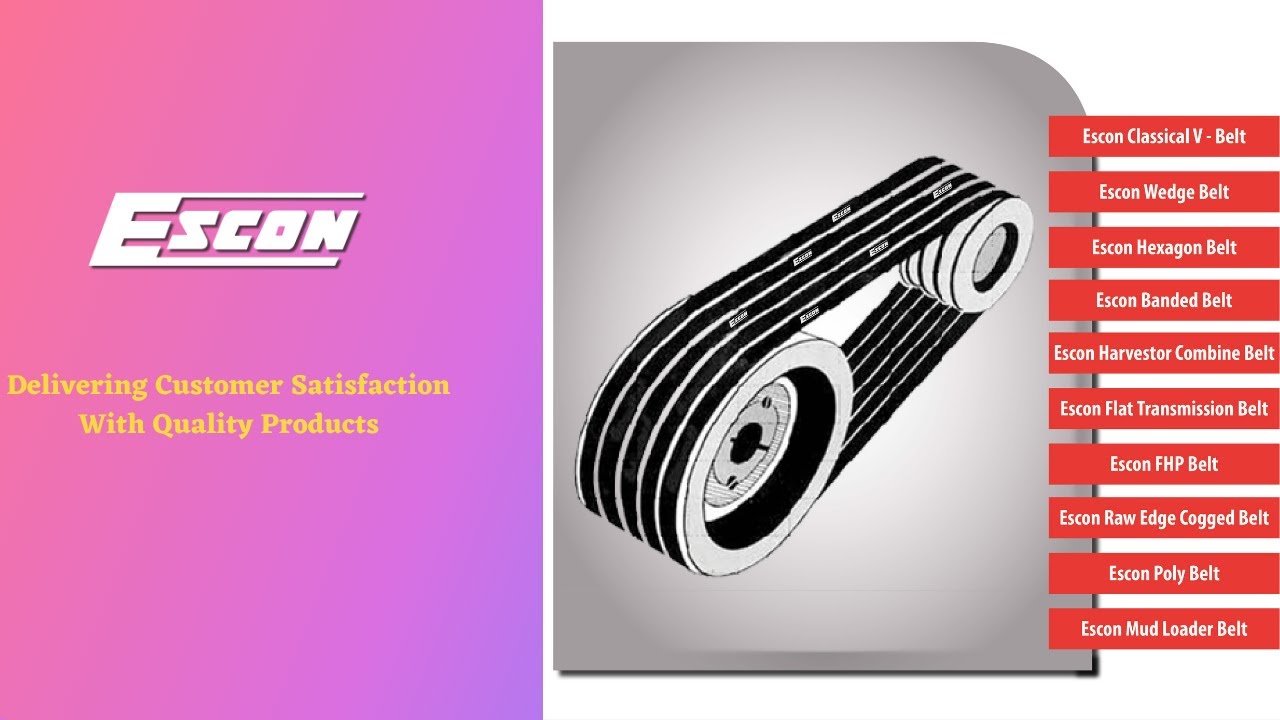 Guide to Measure Escon V-belt 🌟 Power Transmission Belt - YouTube