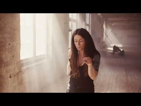 Anneli Moe, tap dancer, impro at old factory building