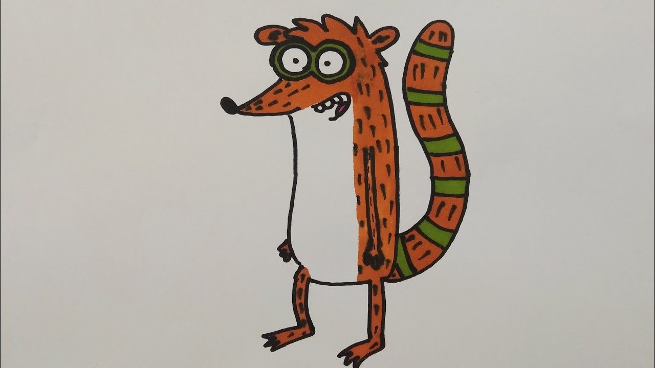 How to Draw Rigby | Regular Show - YouTube