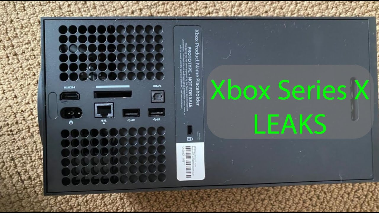 Xbox Series X Hardware Leaks - YouTube