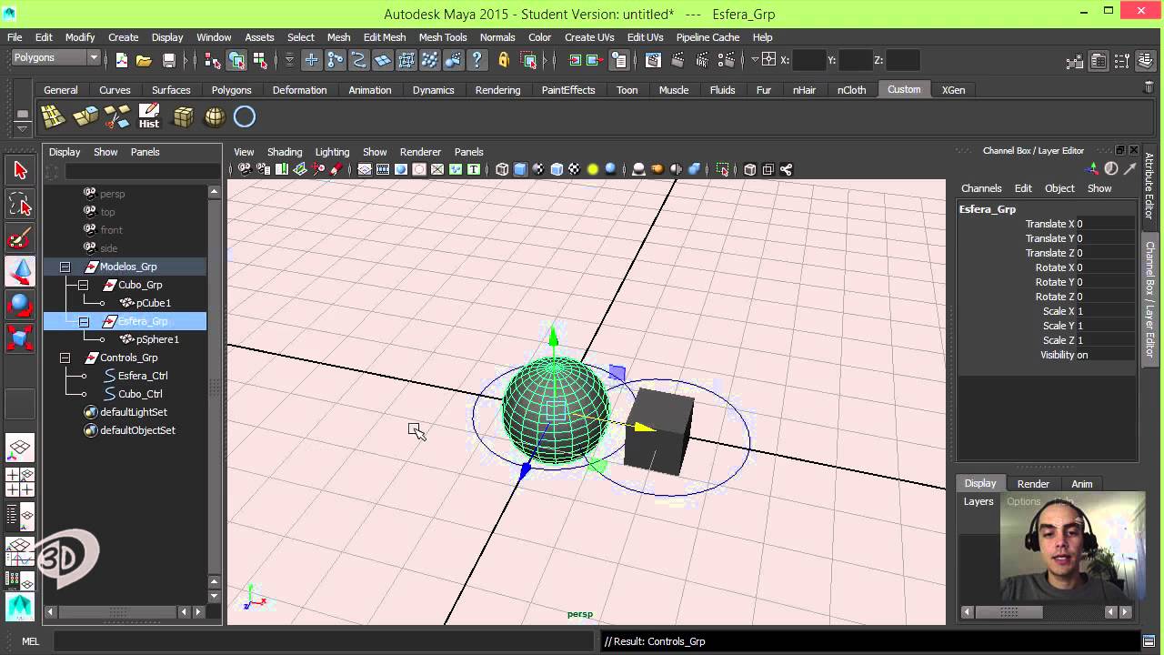 39 - Rigging - Constraint - Curso 3D Basico - Maya - YouTube