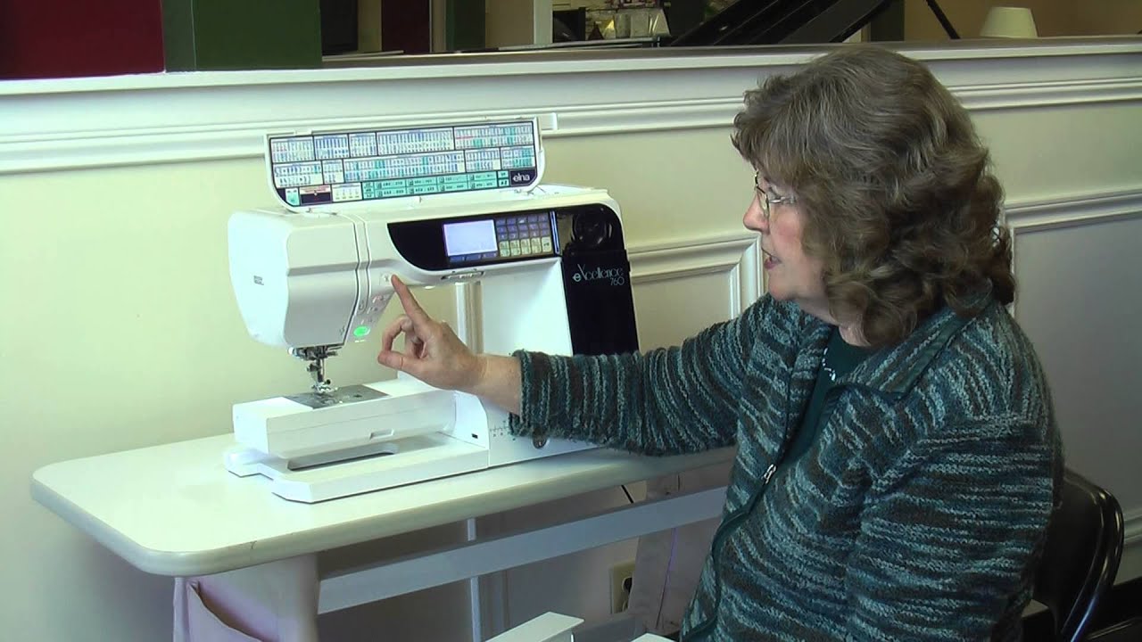 Elna eXcellence 760 - YouTube