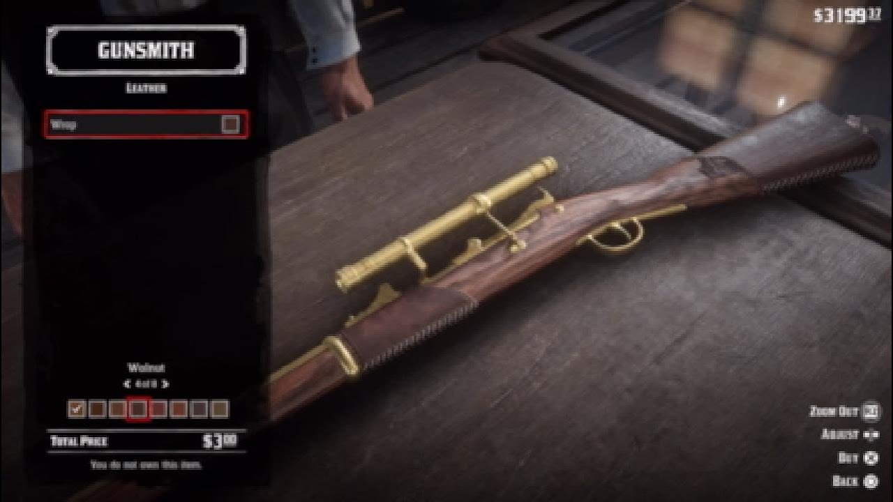 How I Customized RIFLES at Gunsmith in RDR2 - YouTube
