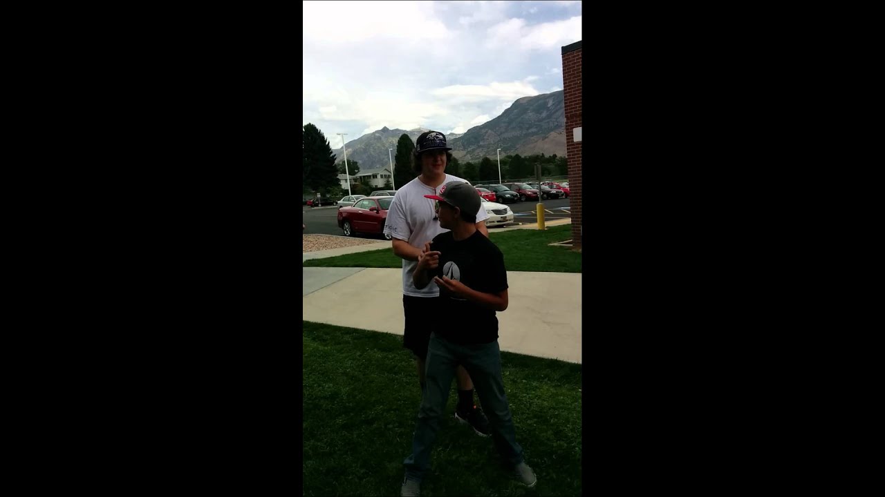 110 pound teen gives a 238 pound teen a piggy back - YouTube