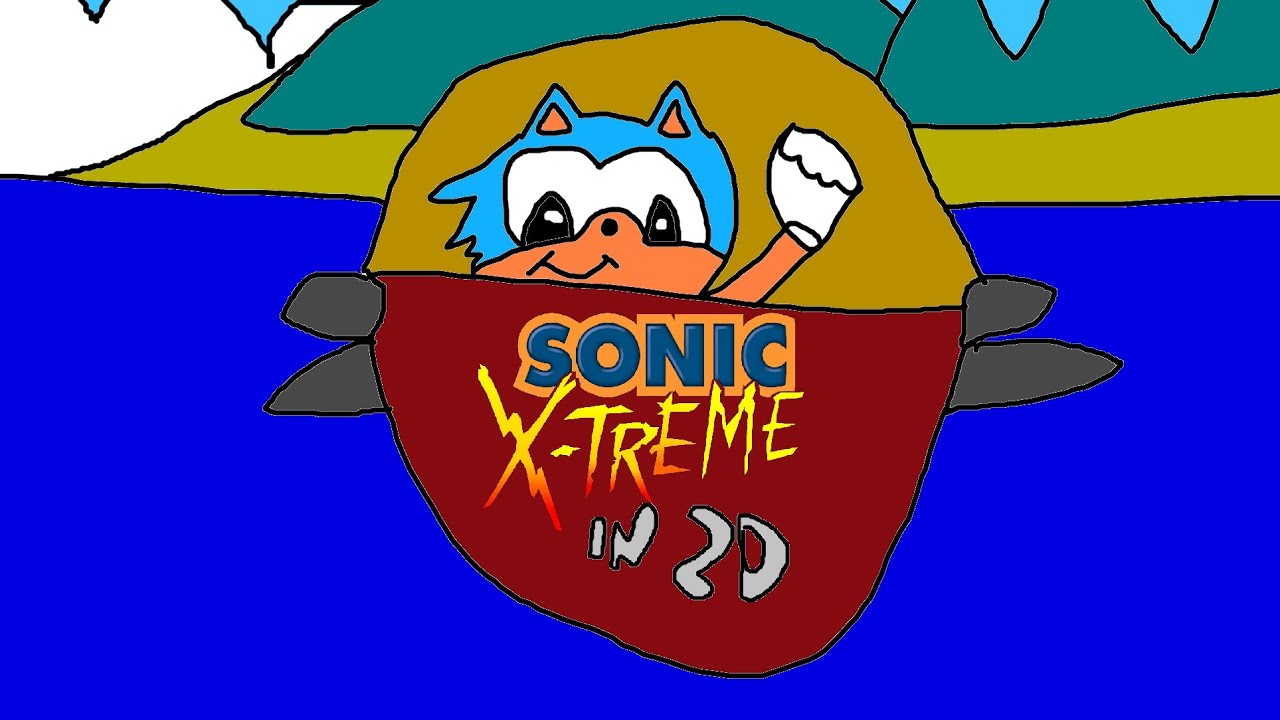 Sonic X-Treme in 2D Title Screen (Feito por mim) - YouTube