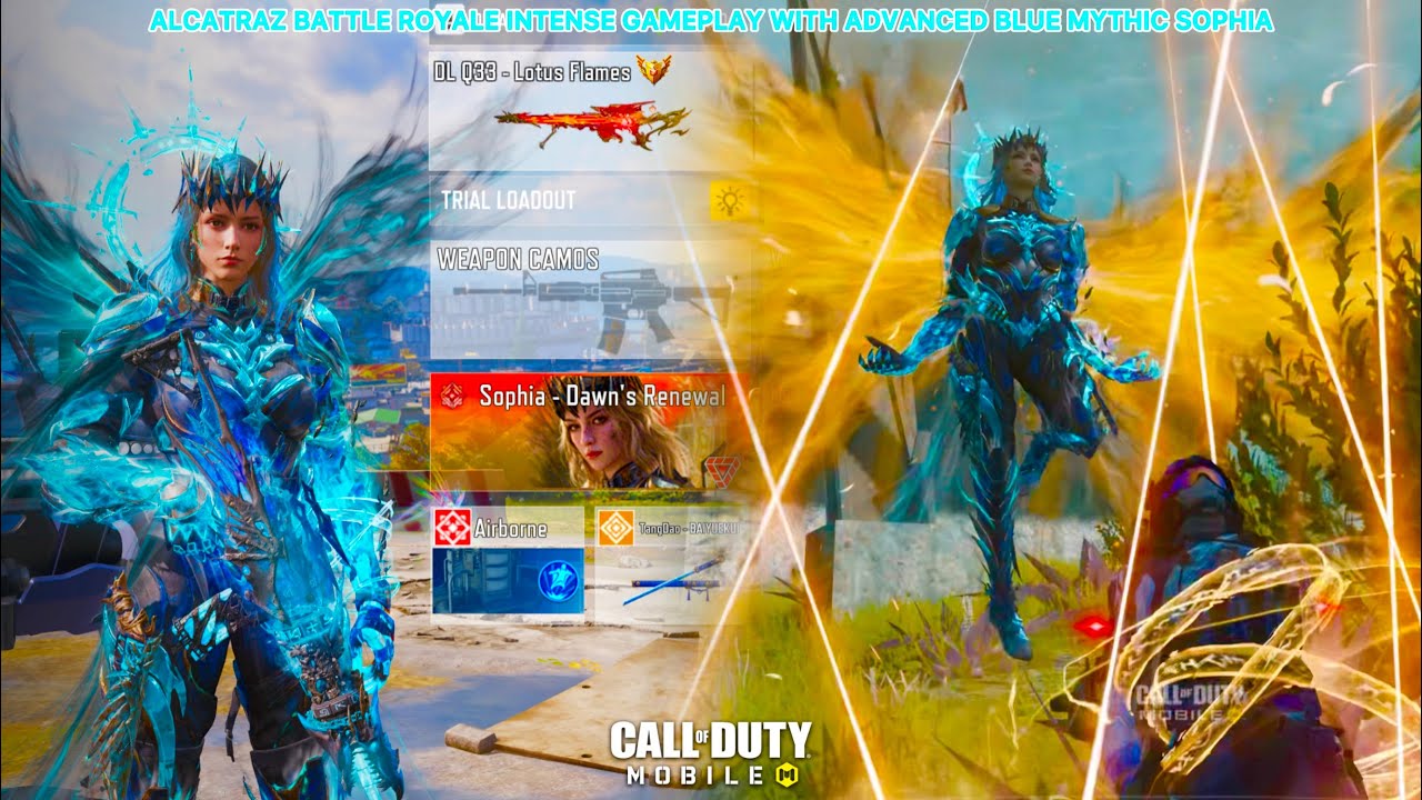Mythic Sophia intense BR ALCATRAZ LAST ZONE Gameplay by revealing AIR DROP Mythic Guns CODM ...