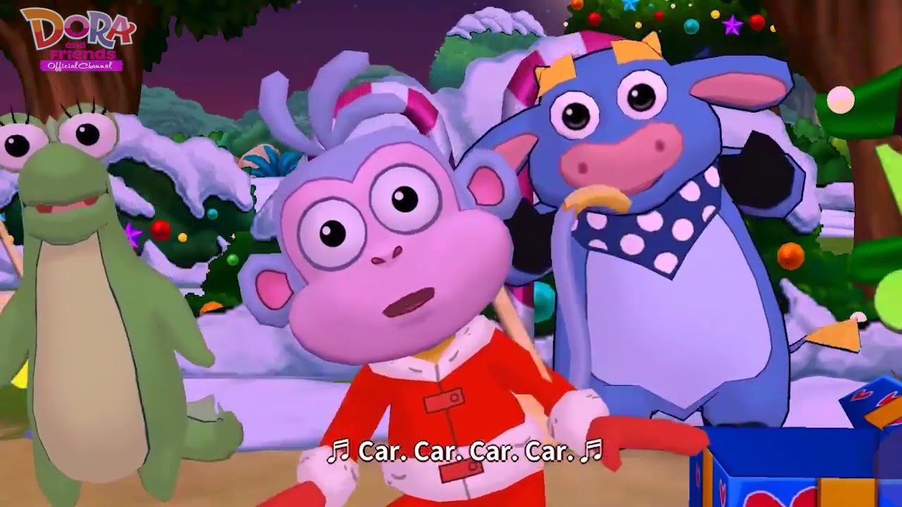 Dora and Friends the Explorer Cartoon Opening Holyday Boxes and Sing ...