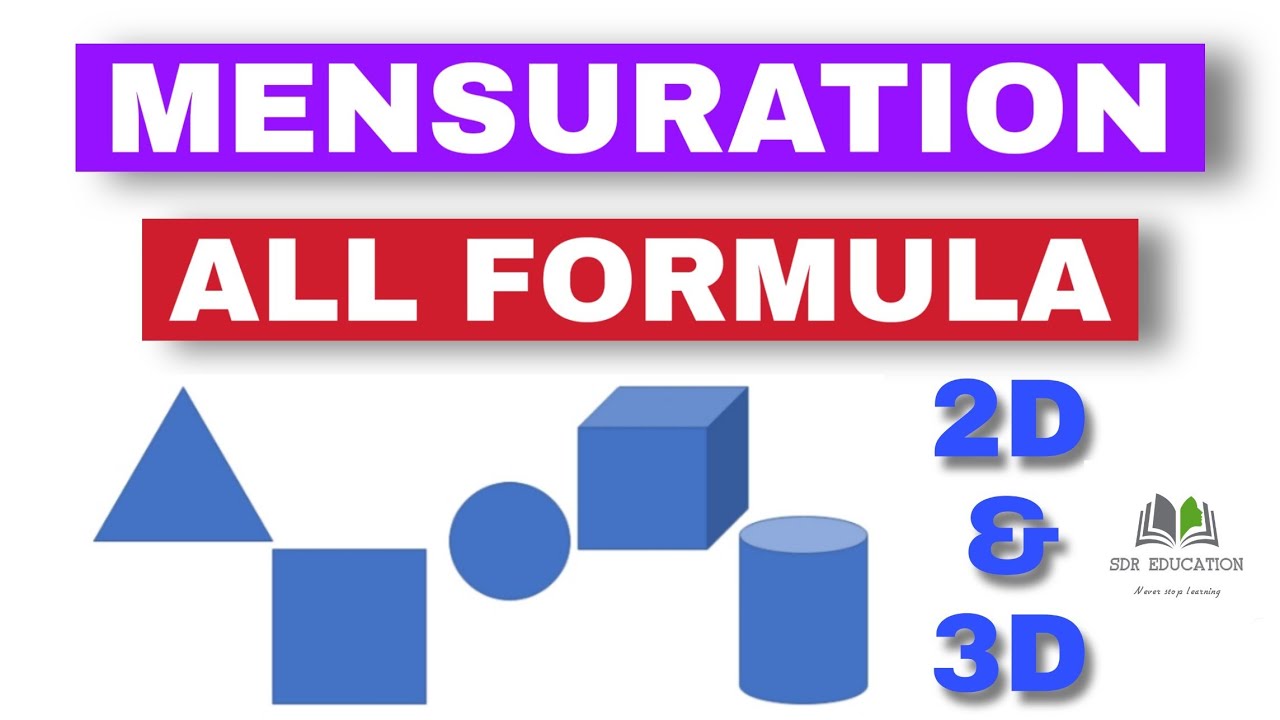 All Mensuration formula for SSC || Railway || all government exams(2D ...