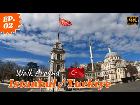 Istanbul / Turkiye, Walk Around, 4K City Tour - Winter 2024 🇹🇷 (Part 2 ...