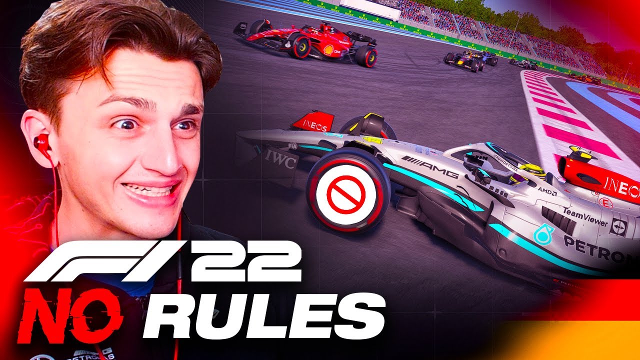 Sieg trotz Überrundung?! - F1 22 No Rules Challenge - YouTube