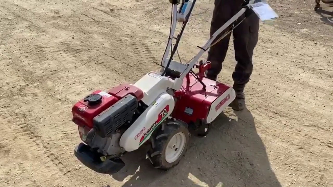 Mini Hand tiller Iseki KG70 - YouTube