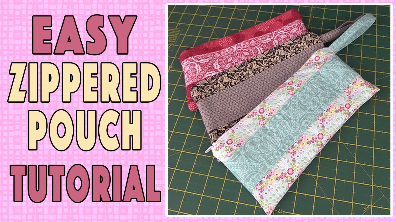 Zippered Pouch Tutorial: Learn How to Install a Zipper for Beginners ...