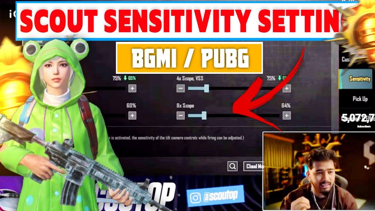 Scout Sensitivity Settings | Scout Bgmi Sensitivity Code | New ...