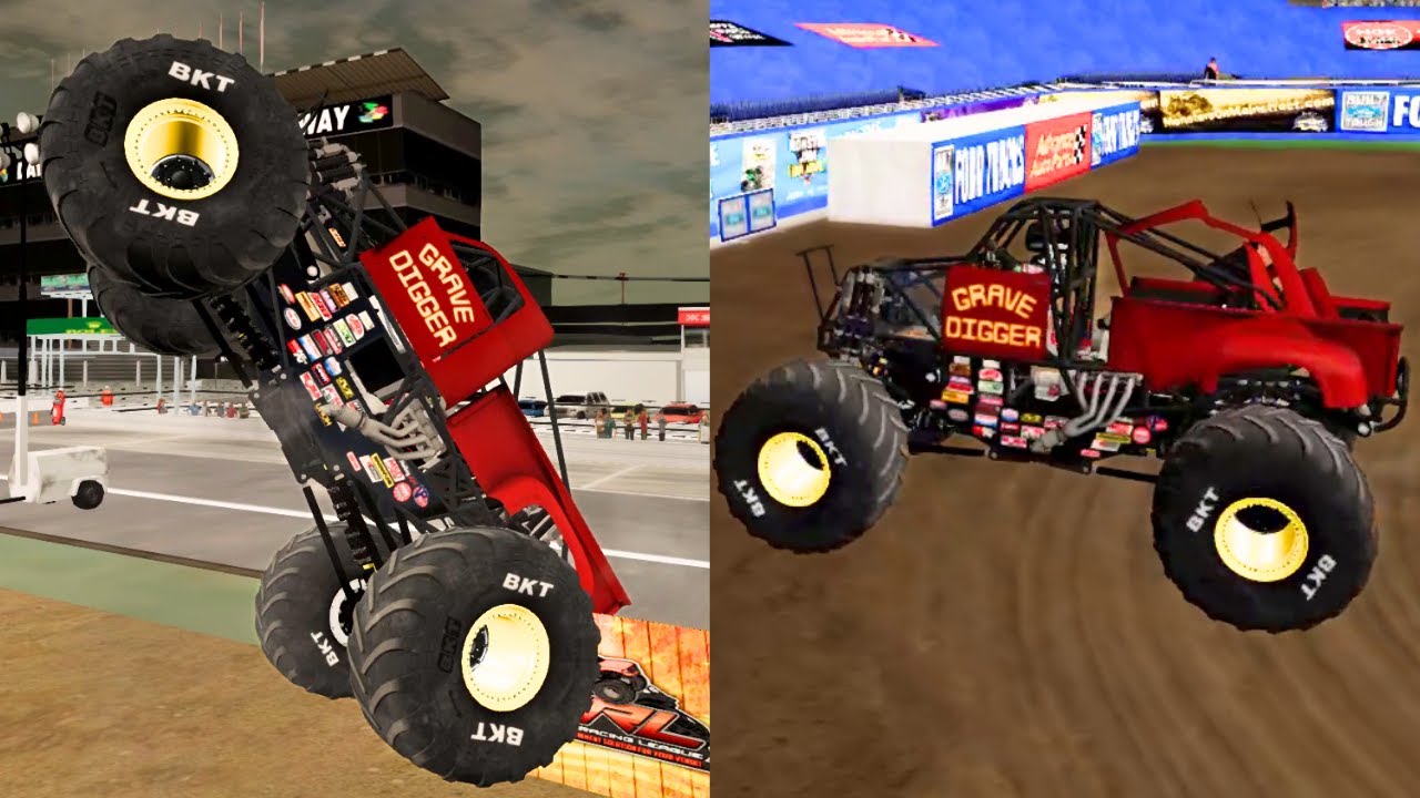 GRAVE DIGGER RED Primer - Freestyle Best Moments - YouTube