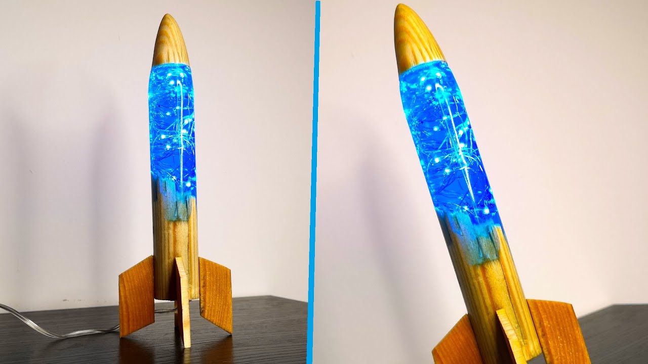 Epoxy Resin Rocket Lamp - Resin Art - YouTube
