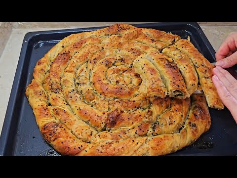 👌KOLAY ISPANAKLI BURMA KOL BÖREĞİ 👉ÇITIR ÇITIR TEL TEL BÖREK TARİFİ #asmr #TRENDİNG 