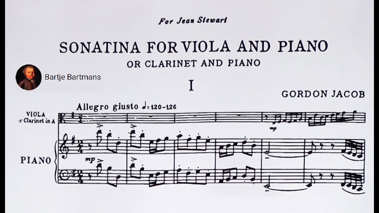 Gordon Jacob - Viola Sonatina (1946) - YouTube