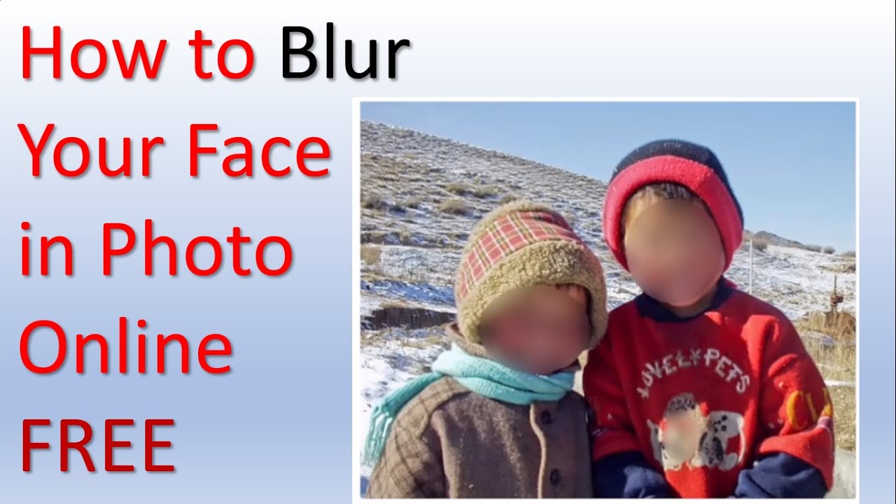 How to Blur My Face in Photo Online for FREE - YouTube