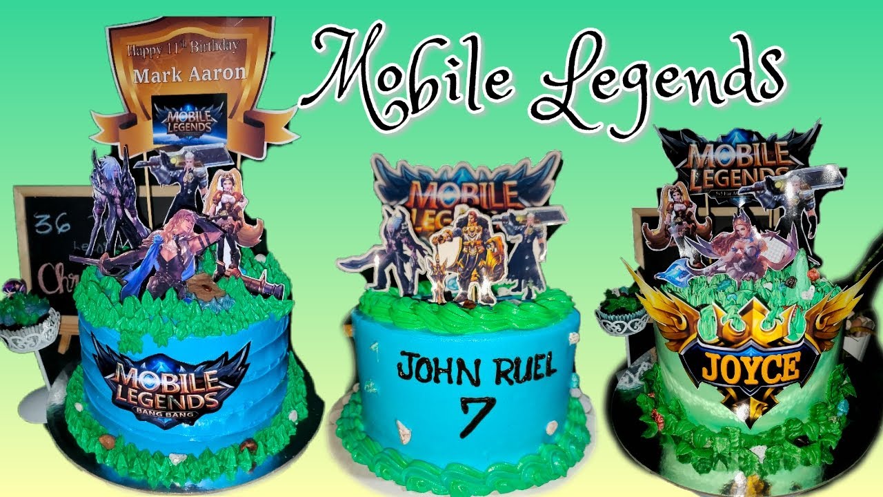 MOBILE LEGEND THEMED CAKE l ML CAKE COMPILATION l CAKE DESIGN l ML CAKE ...