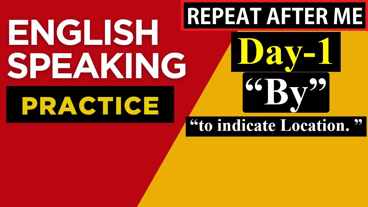 Daily Use Sentences-"By" DAY-1 - YouTube