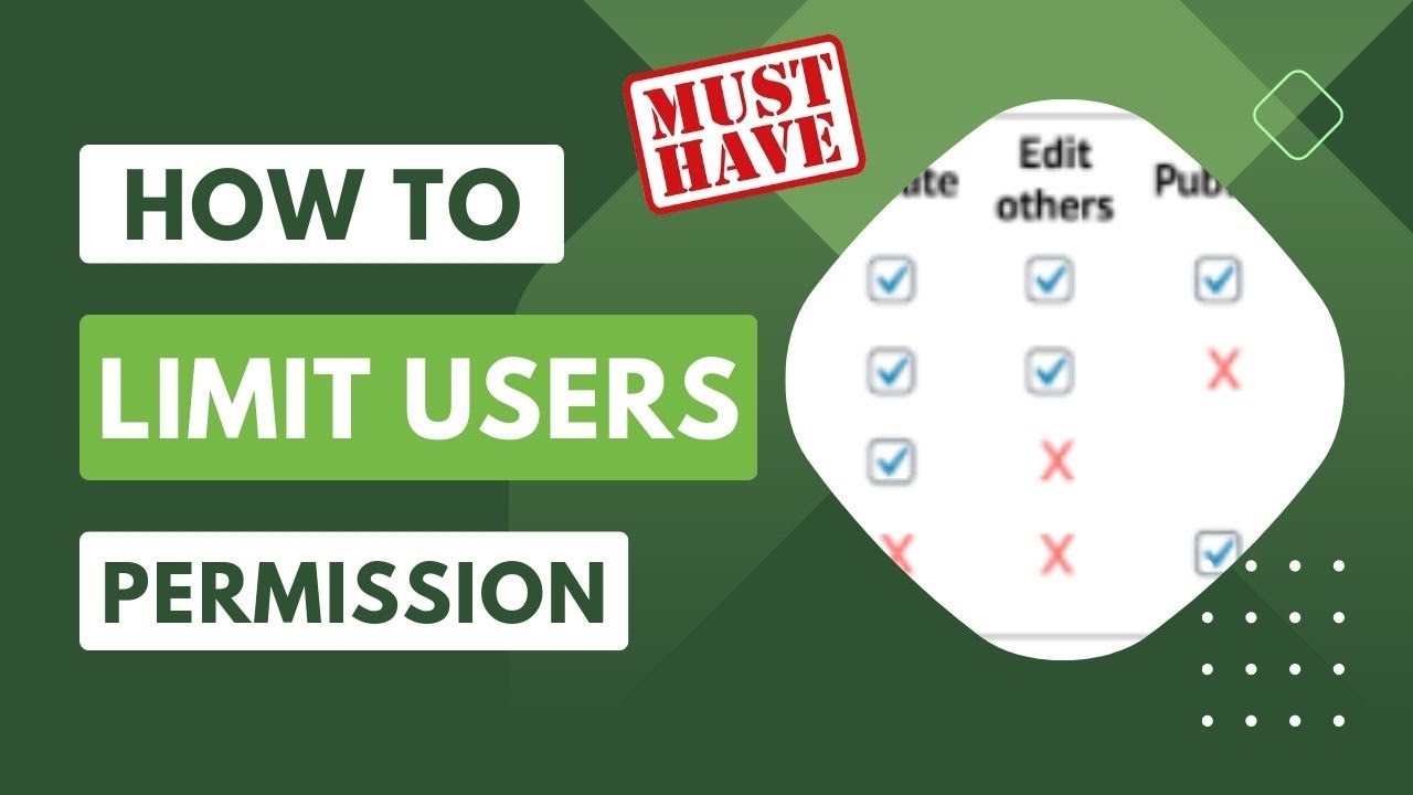 How to Limit User Roles for Selected Tasks on WordPress | Manage User ...