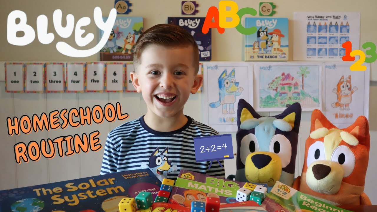 🎓BLUEY & BINGO | Homeschool Morning Routine | - YouTube