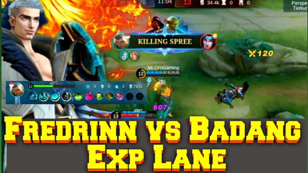 Hero fredrinn gameplay exp lane best build and emblem - YouTube