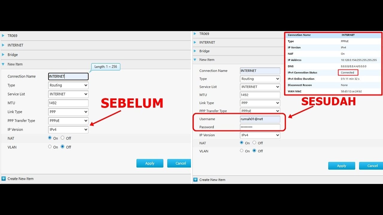 Cara mengatasi ZTE F672Y menu PPPoE dan Bridge hilang - YouTube